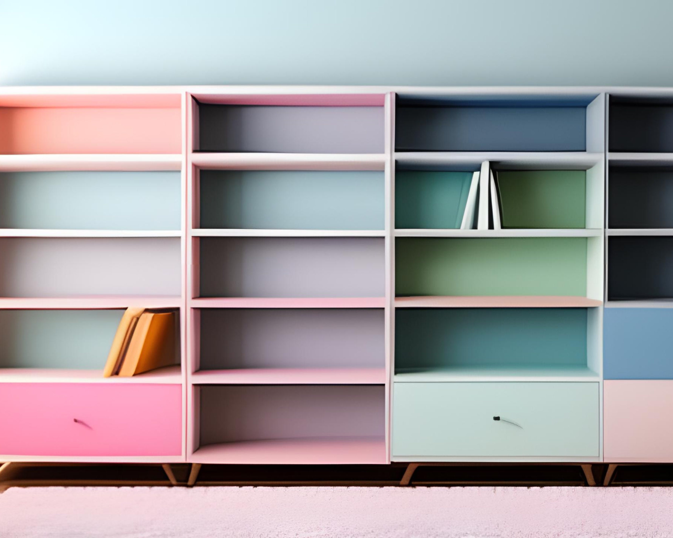 Zoom Background Bookshelf Backdrop, Bookcase Background for Zoom ...