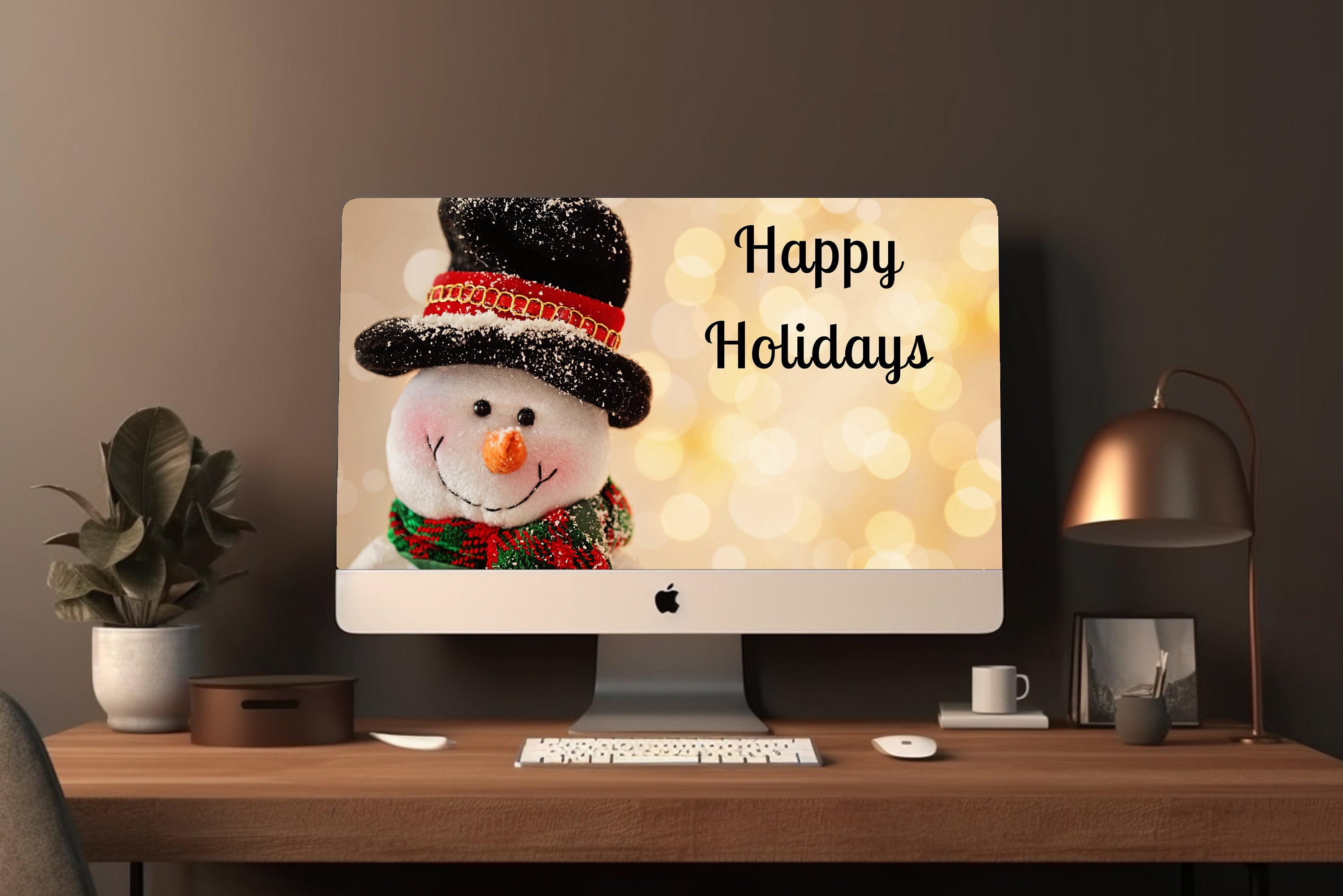 Christmas Holiday Virtual Background, Xmas Instant Download Zoom ...
