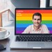 Work From Home Zoom Background to Celebrate LGBTQ Pride Month, Bright ...