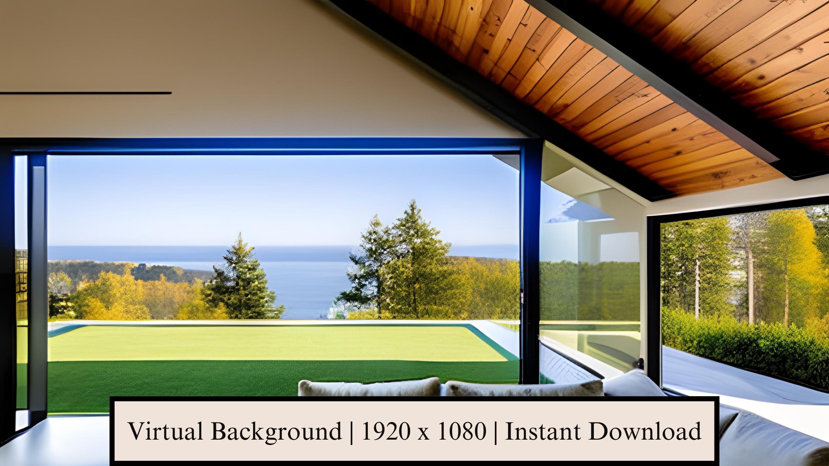 Bright Virtual Background, Lawyer Zoom Background, Professional Office ...