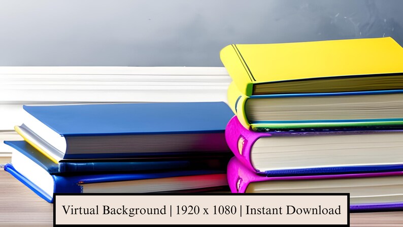 Online Teaching Virtual Zoom Background, Remote Class Professional ...