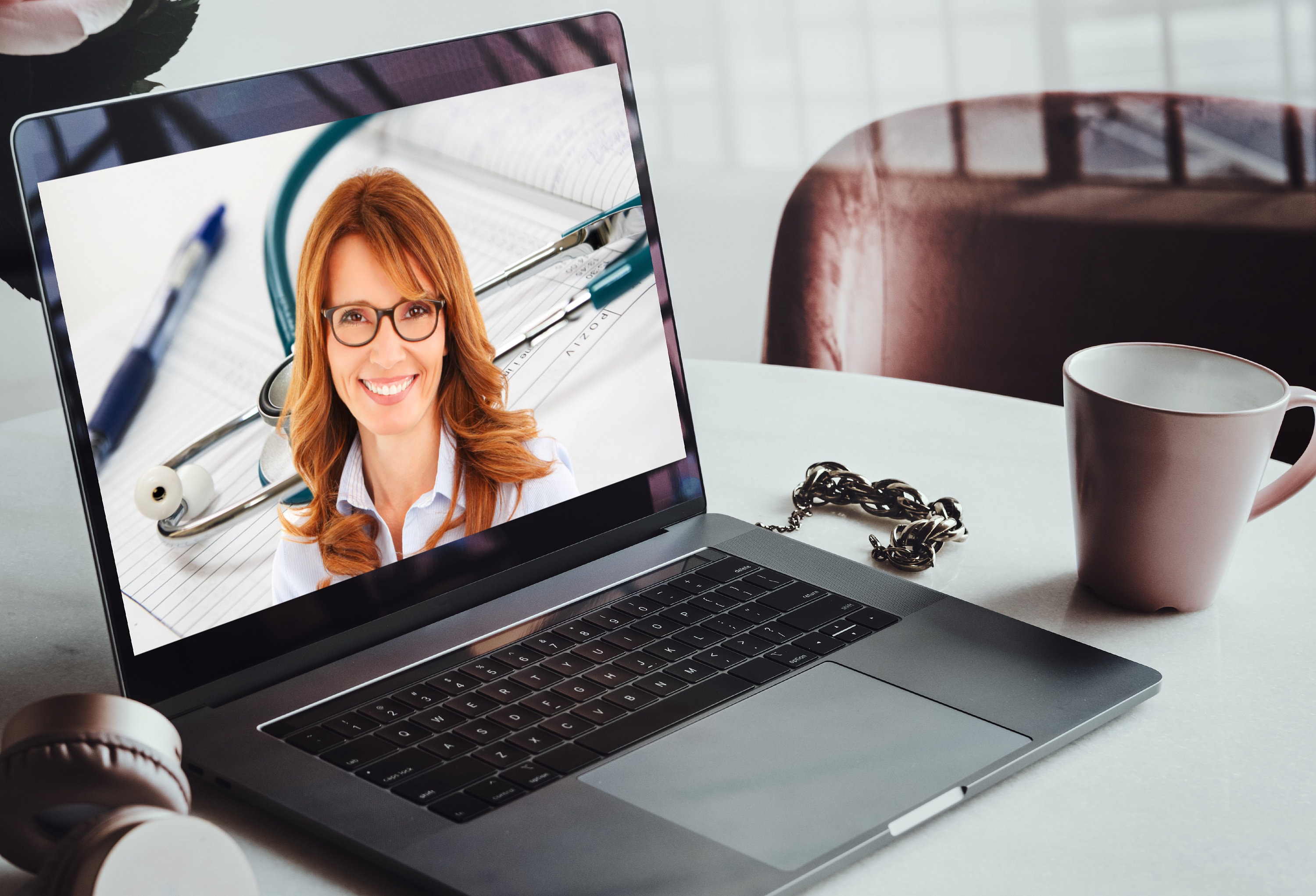 Healthcare Professional Zoom Background, MS Team Backdrop, Digital ...