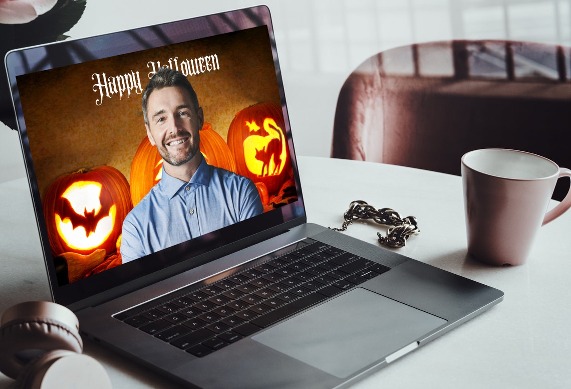Zoom Background Halloween, Zoom Halloween Background, MS Team ...