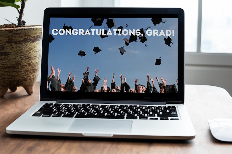 Graduation Zoom Background, Virtual Backdrop for Graduating Class, Online Graduation Teacher ...