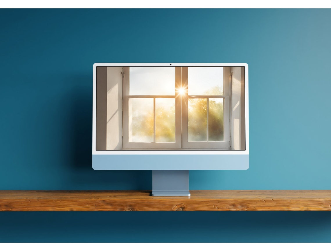 Window Home Virtual Zoom Background, MS Teams Digital Download Virtual ...