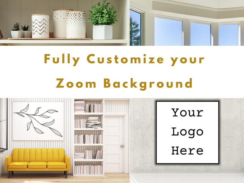 Fully Customize Your Zoom Background, Personalized Virtual Background, Custom Digital Background ...