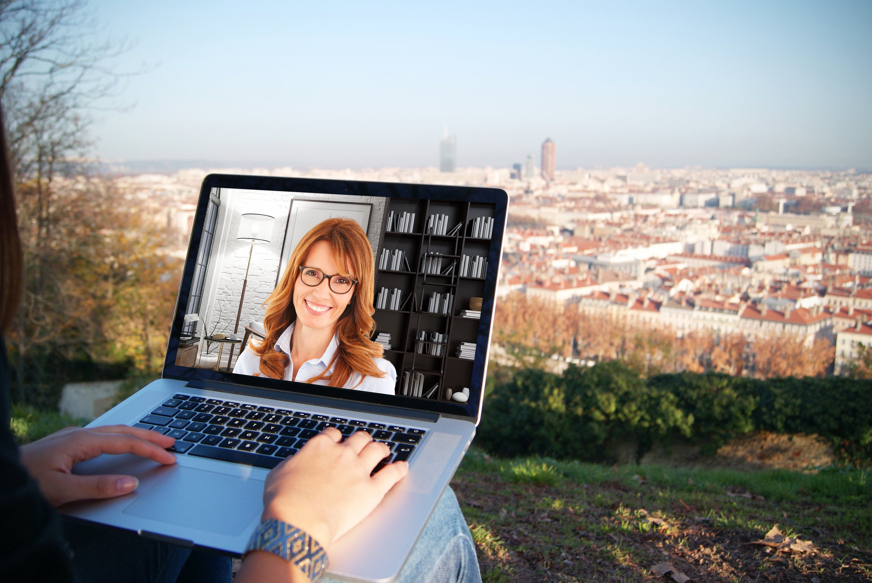 Eiffel Tower Painting Zoom Background, ESL Teacher Virtual Background ...