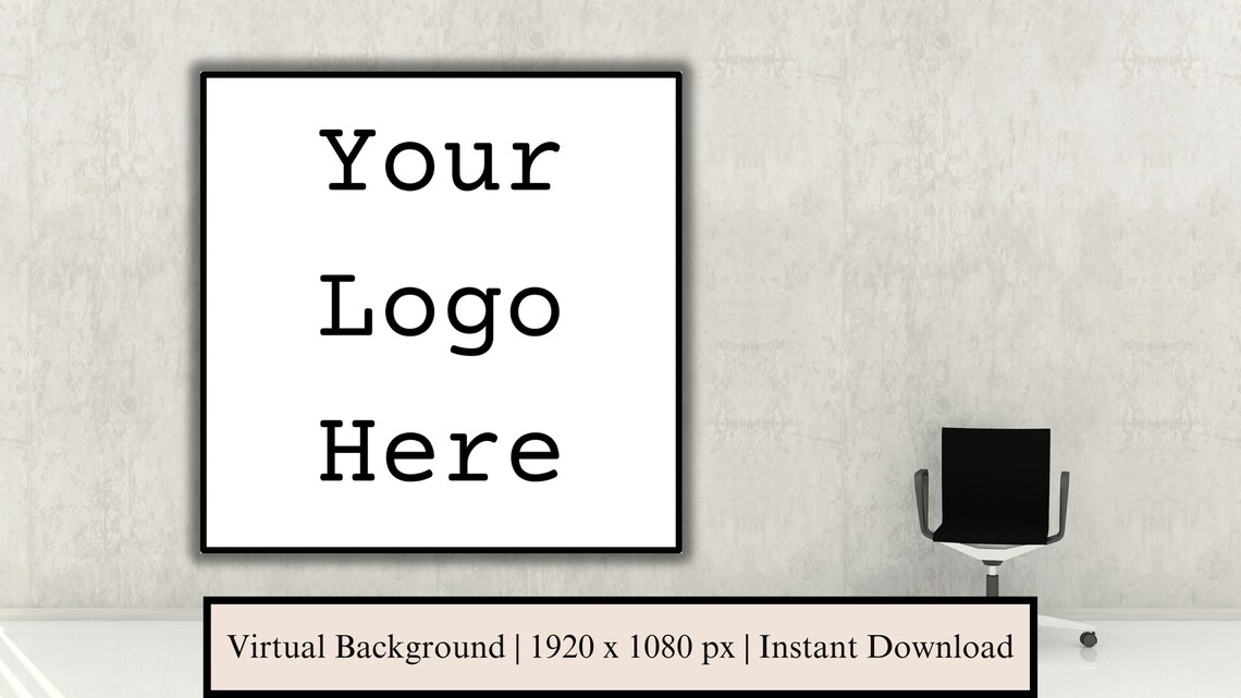 Plain Office Custom Zoom Background, Personalized Virtual Background ...