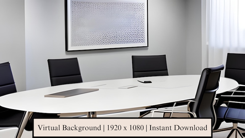 Boardroom Table Professional Zoom Background Office, Virtual Background ...