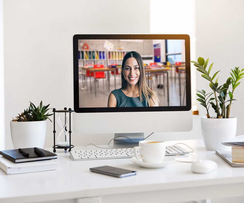 Teaching Zoom Background, Online Teacher Virtual Background, Vipkid ...