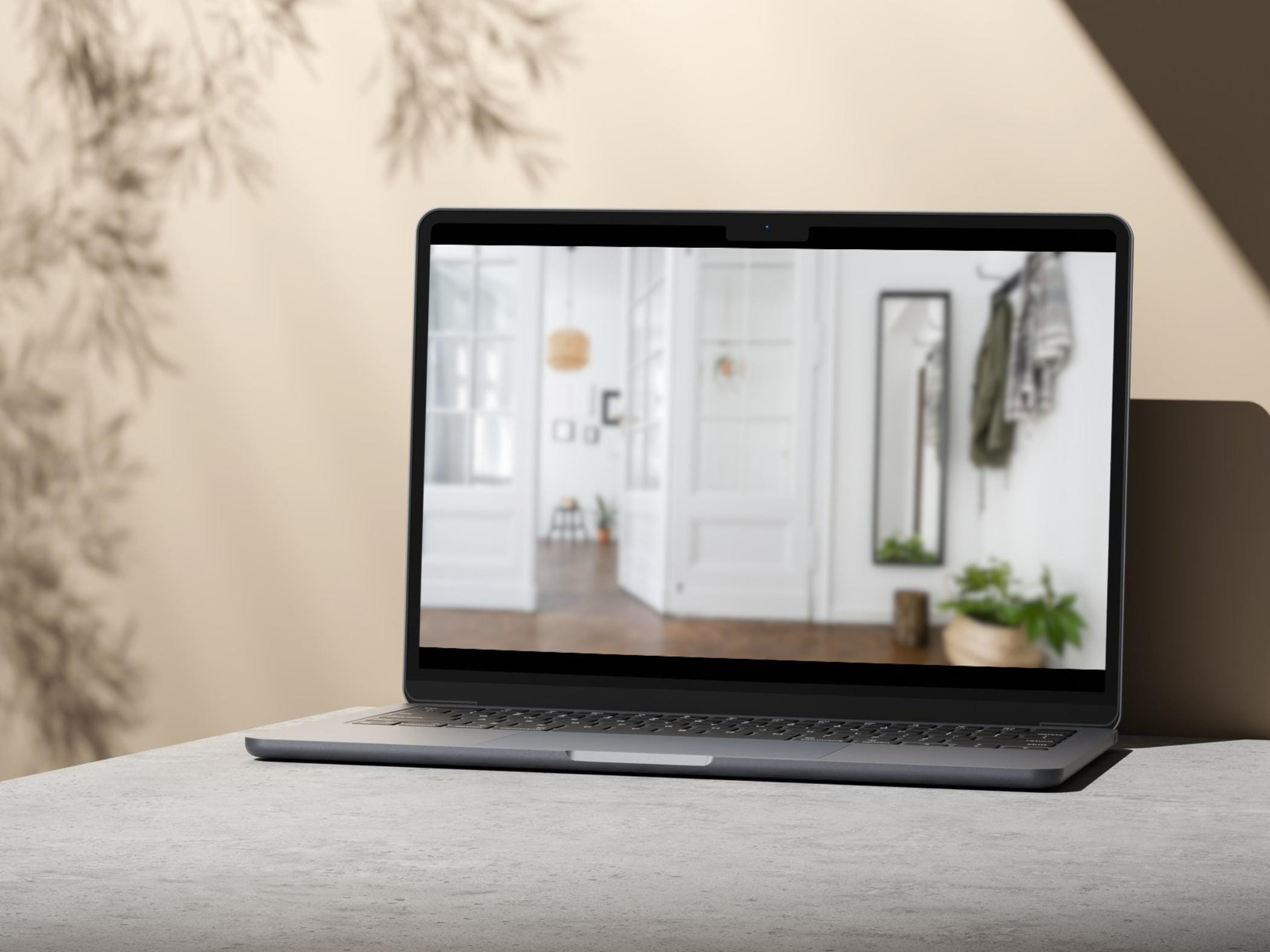 Two Zoom Backgrounds Blurry Home Office, Blurred Modern Zoom Virtual ...