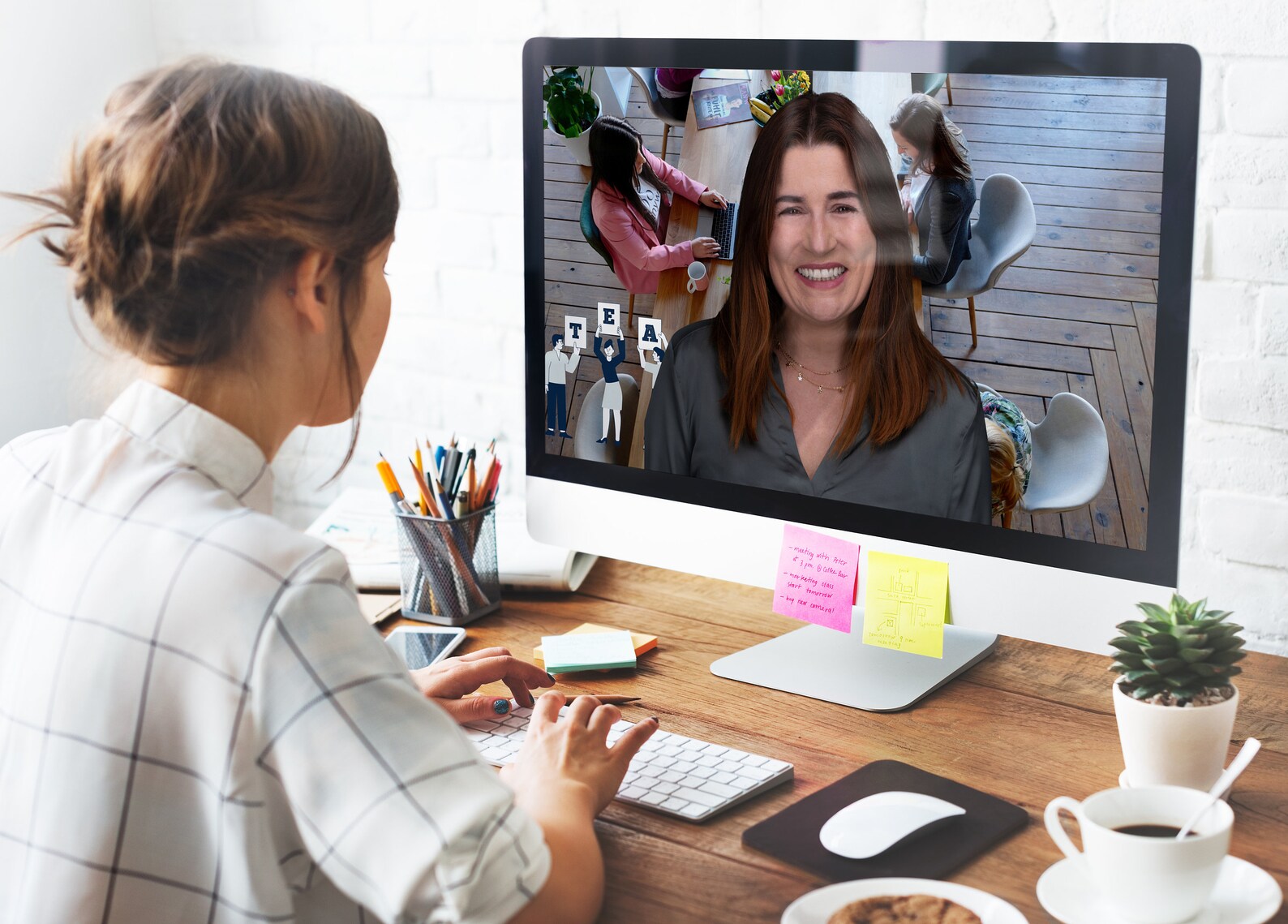 Realistic Team Meeting Zoom Background, Virtual Background for Team, MS ...