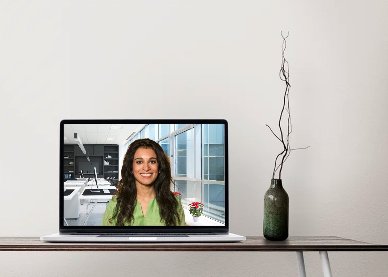 Best Christmas Zoom Office Background, Professional Home Office Xmas ...