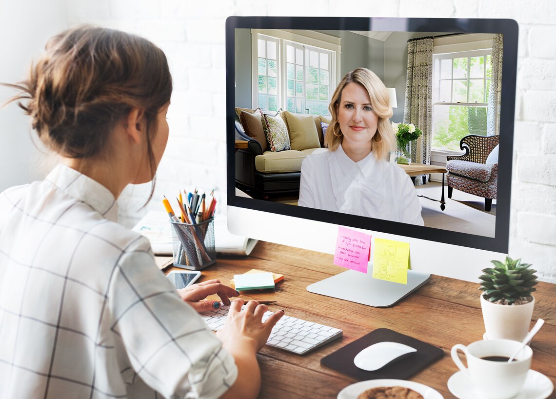 Zoom Background Instant Download, Zoom Backgrounds Home Office Backdrop ...