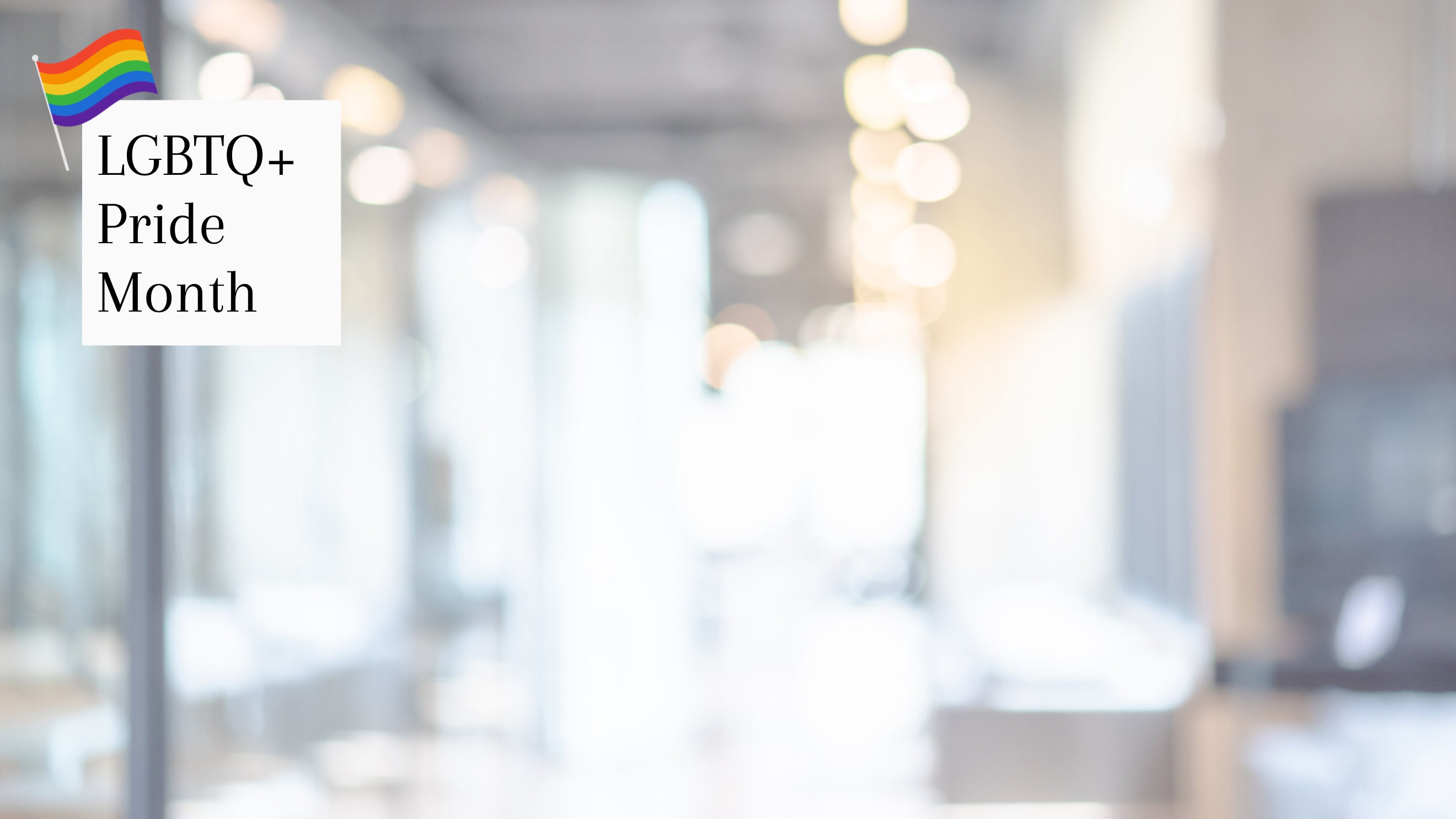 Minimalist Zoom Background for LGBTQ Pride Month, Work From Home ...