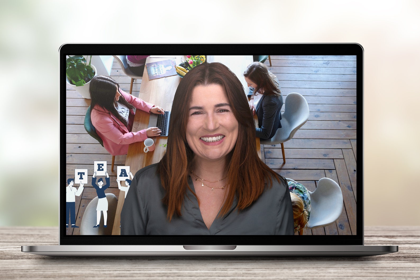 Realistic Team Meeting Zoom Background, Virtual Background for Team, MS ...