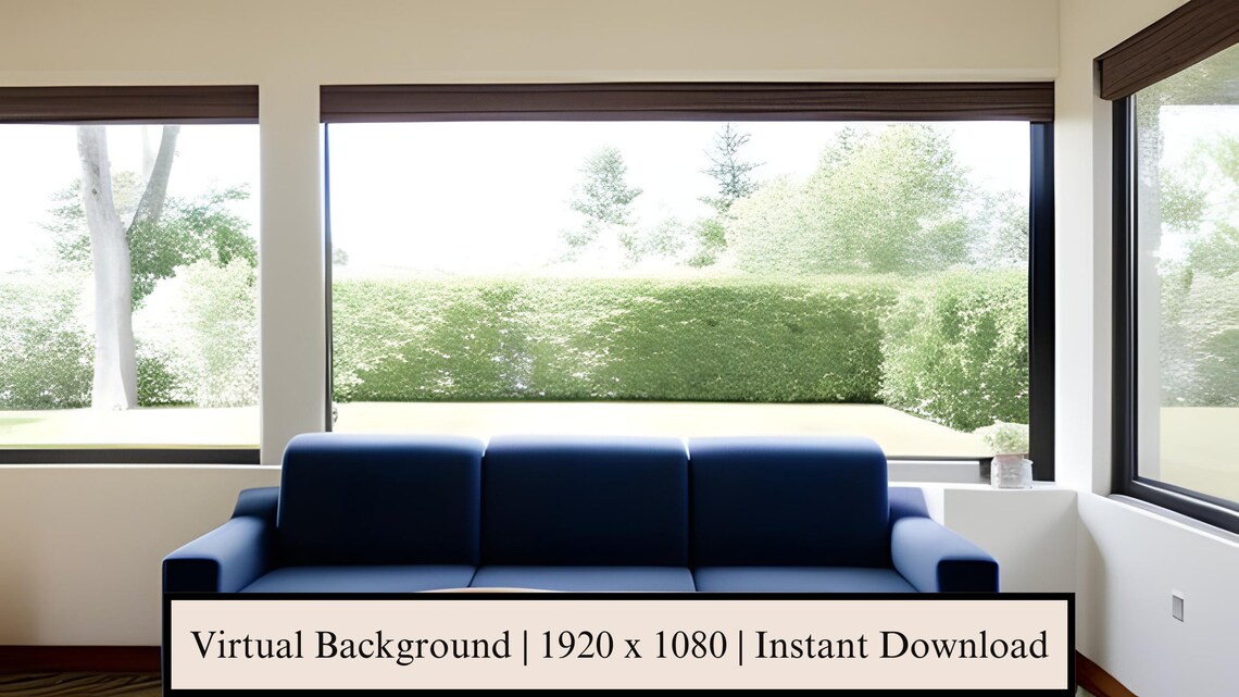 Bright Living Room Zoom Background, Zoom Background Home Office ...