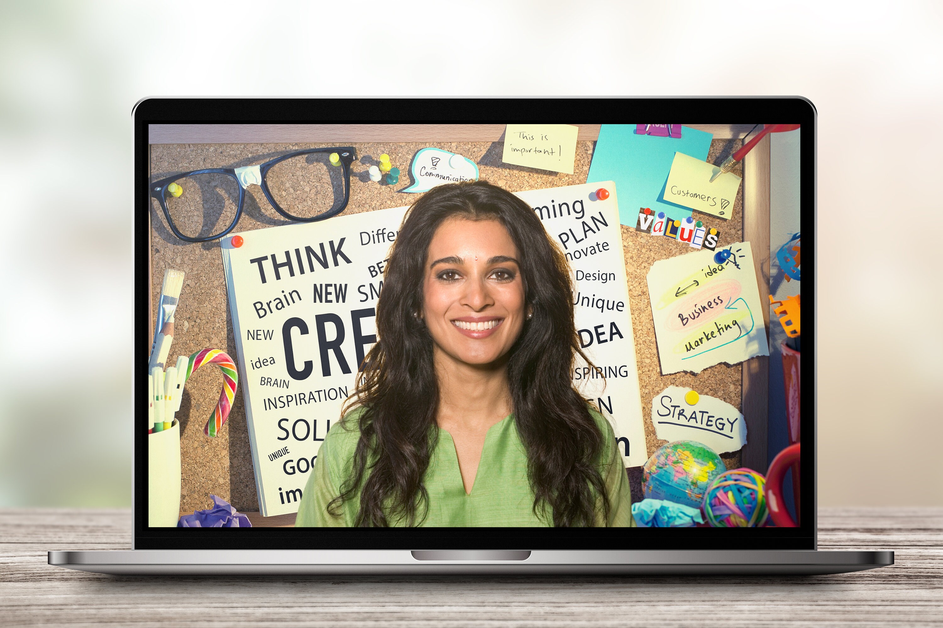 Inspiring Zoom Background Positive Affirmations, Creative Work From ...