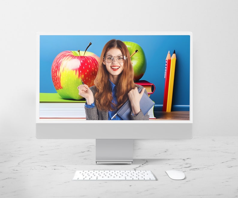 Colorful Online Teaching Zoom Background, Professional E-learning ...