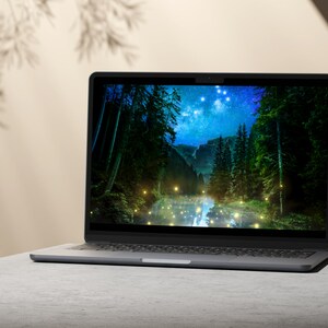 Work From Home Virtual Zoom Background, Night Sky MS Teams Digital ...