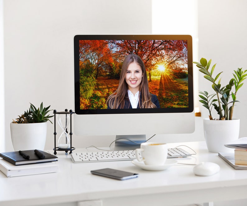 Fall Leaves Instant Download Virtual Background, Best Microsoft Teams ...