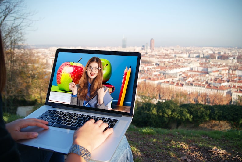 Colorful Online Teaching Zoom Background, Professional E-learning ...