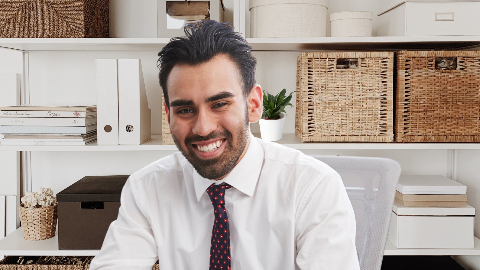 Bookshelf Virtual Background, Lawyer Zoom Background, Professional ...