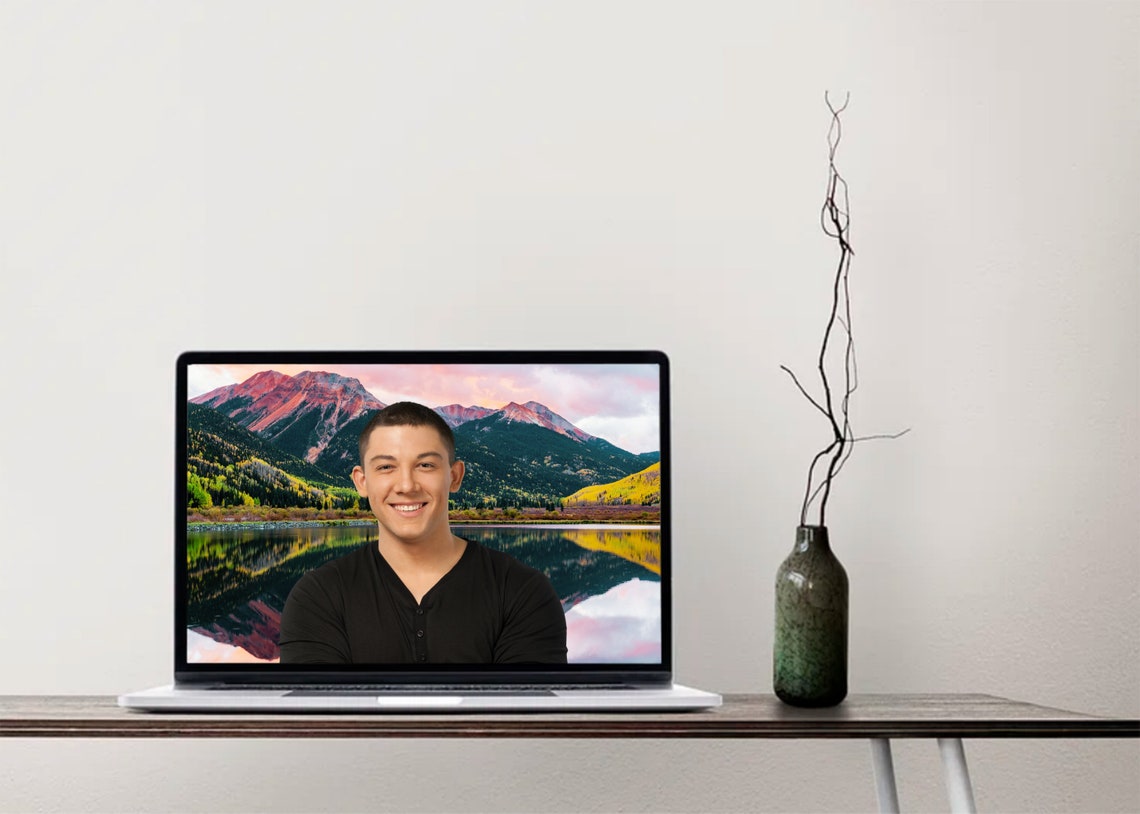 Mountains Zoom Background, Scenery Virtual Background, Colourful Lake ...