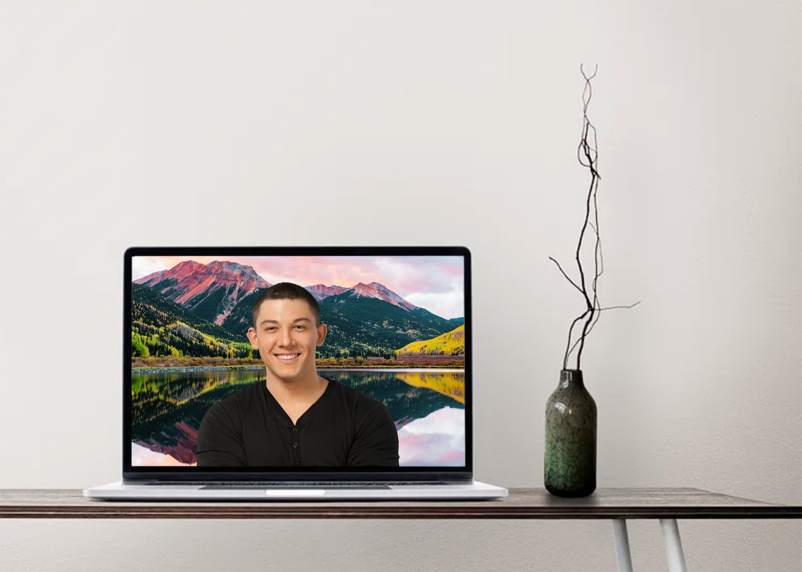 Mountains Zoom Background, Scenery Virtual Background, Colourful Lake ...