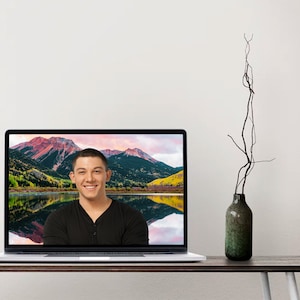 Mountains Zoom Background, Scenery Virtual Background, Colourful Lake ...