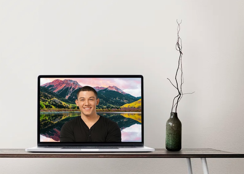 Mountains Zoom Background, Scenery Virtual Background, Colourful Lake ...