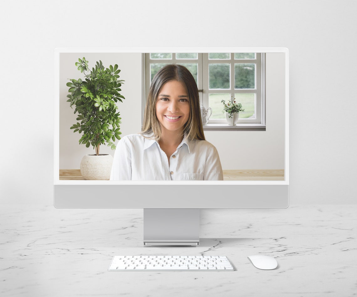 Virtual Background Zoom for Office, Minimalist Zoom Background With ...