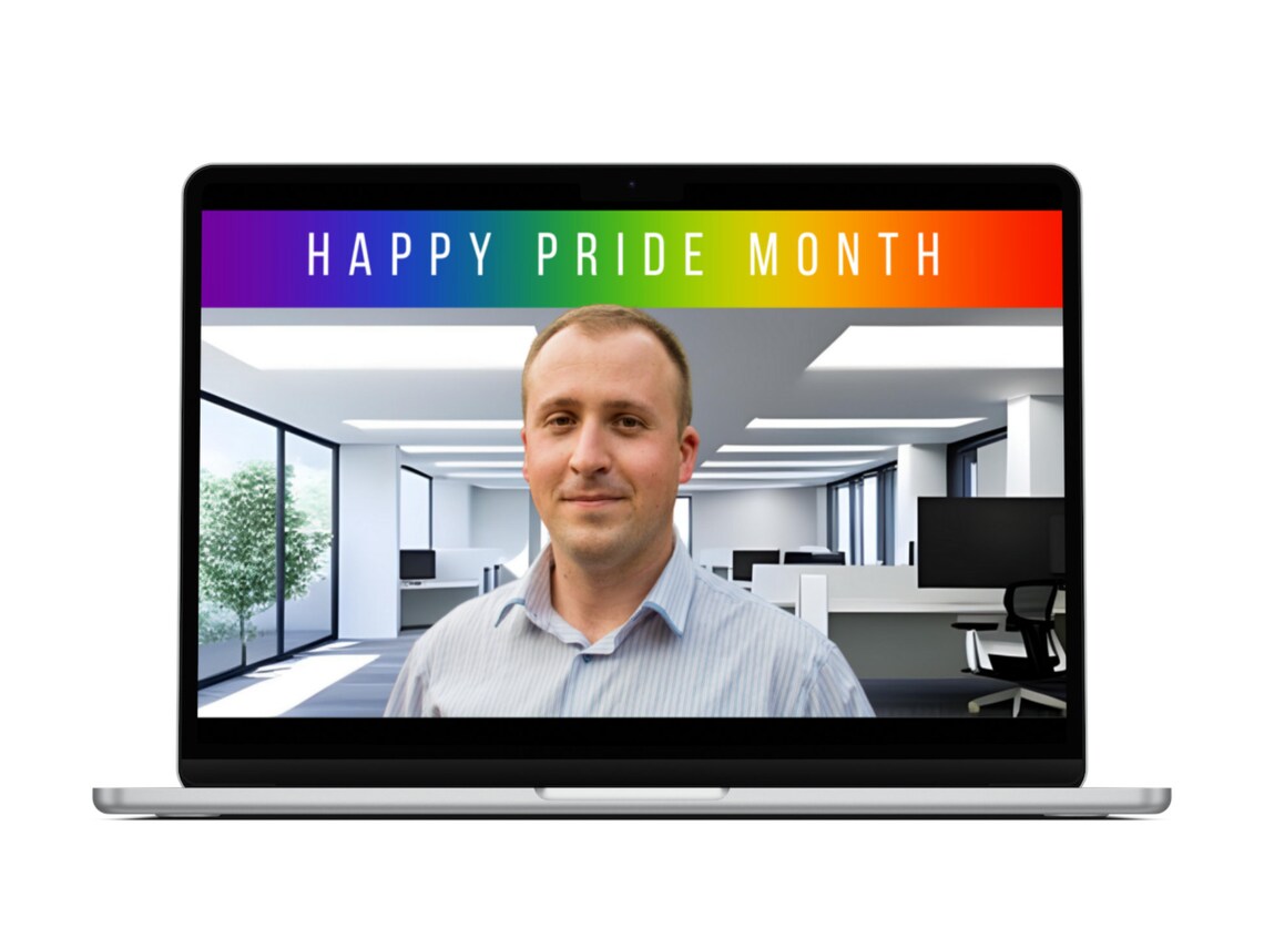 Zoom Background for LGBTQ Pride Month Work From Home Virtual - Etsy