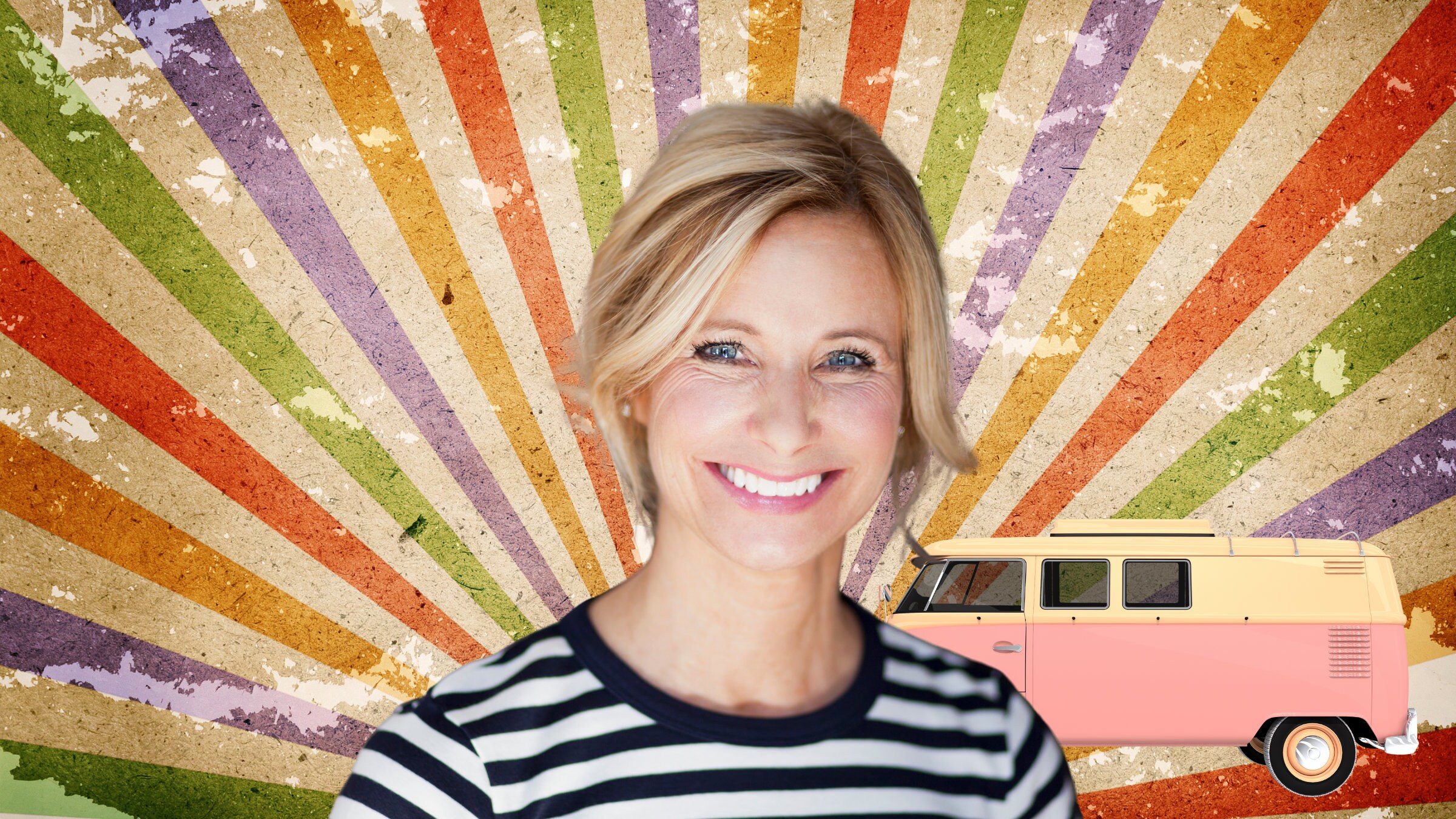 Retro Virtual Zoom Background CMYK Color Background Digital - Etsy UK