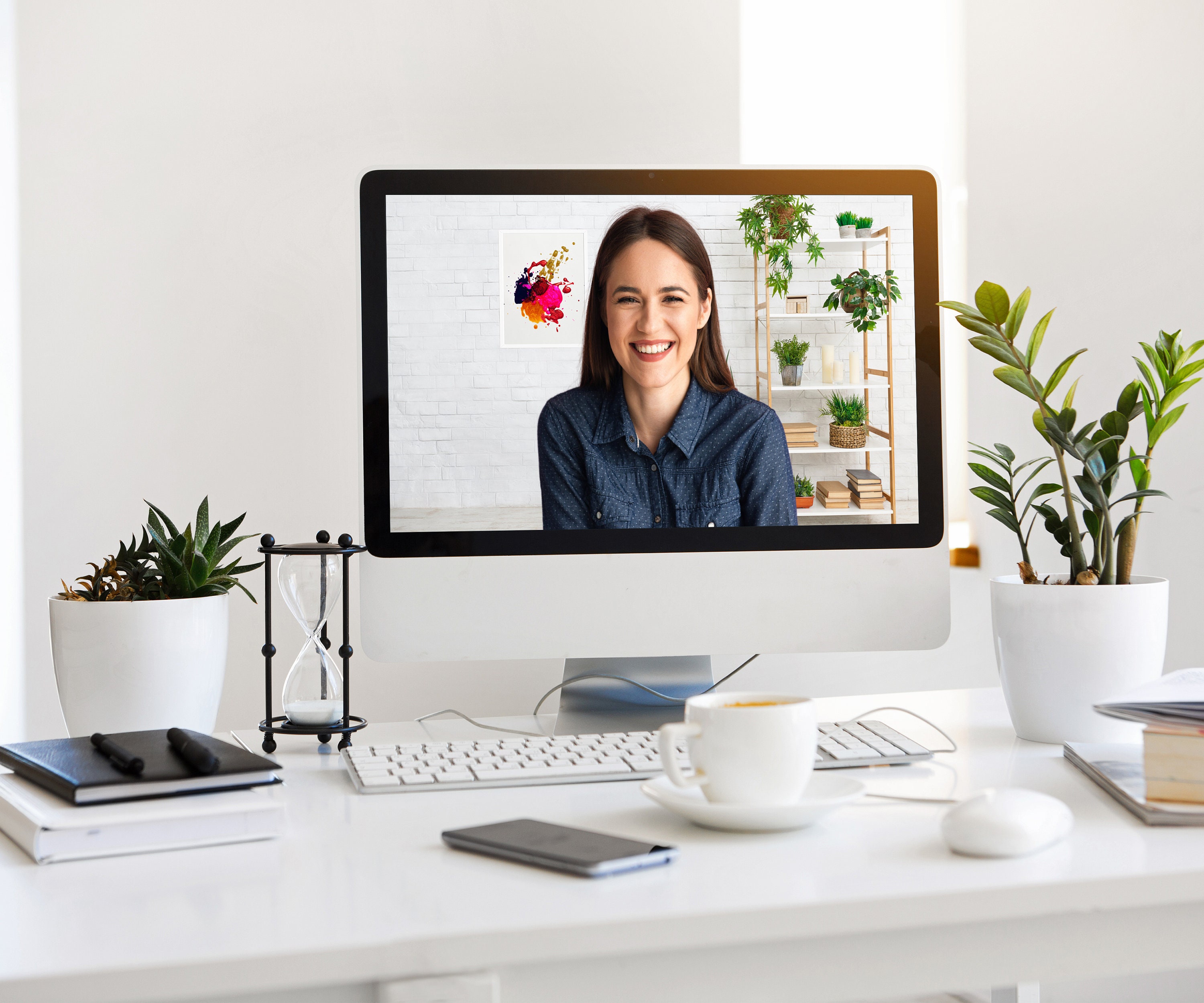 Bookcase Background Zoom MS Teams Webex Bookshelf Backdrop - Etsy