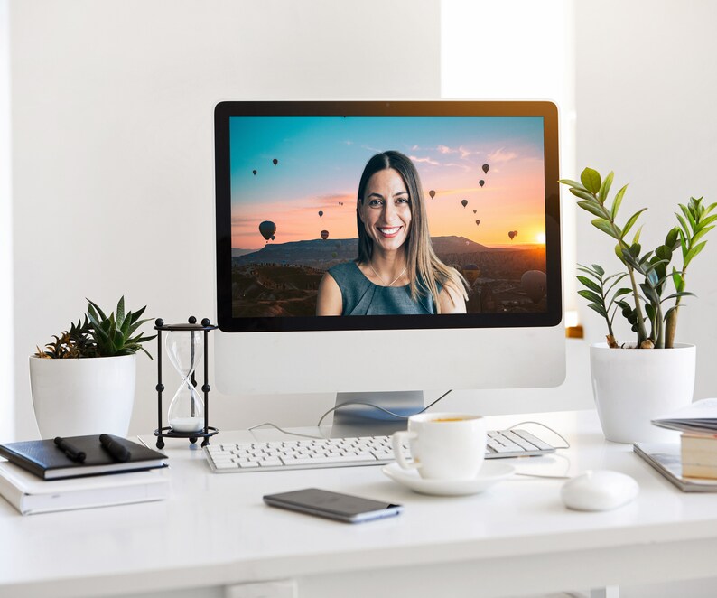 Sunset Digital Zoom Background, Scenery Virtual Background Microsoft ...