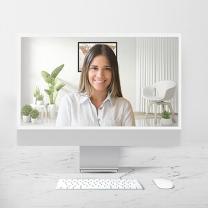 White Plain Wall Zoom Background, World Map Painting Virtual Background ...