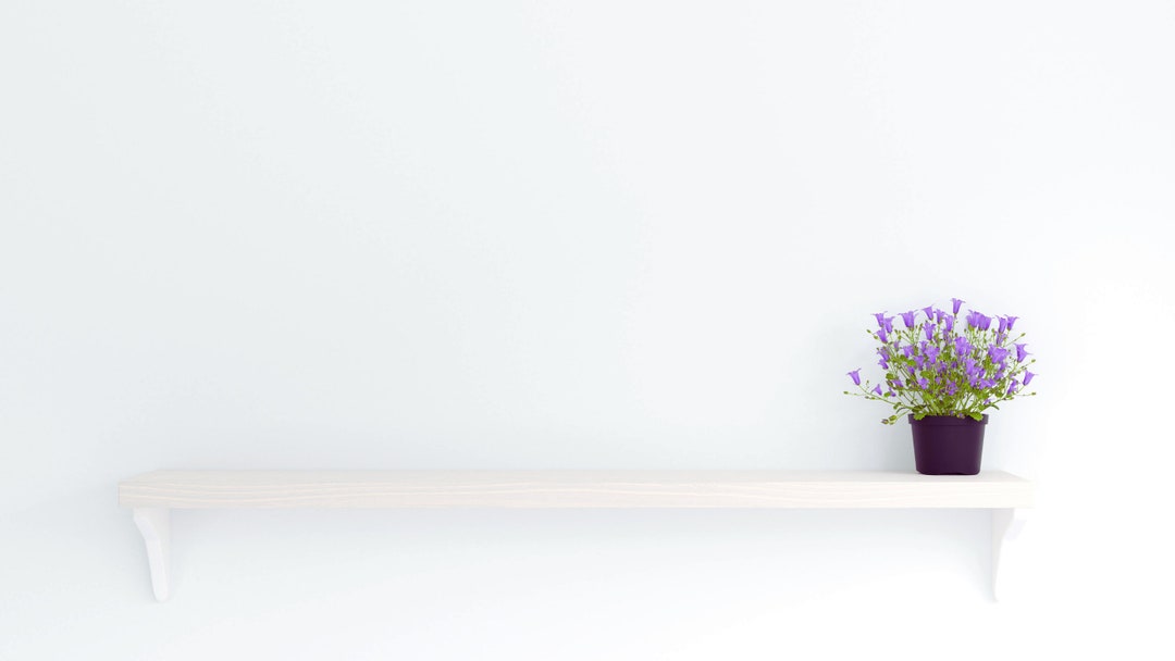 White Plain Wall Home Office Virtual Background, Professional Zoom ...
