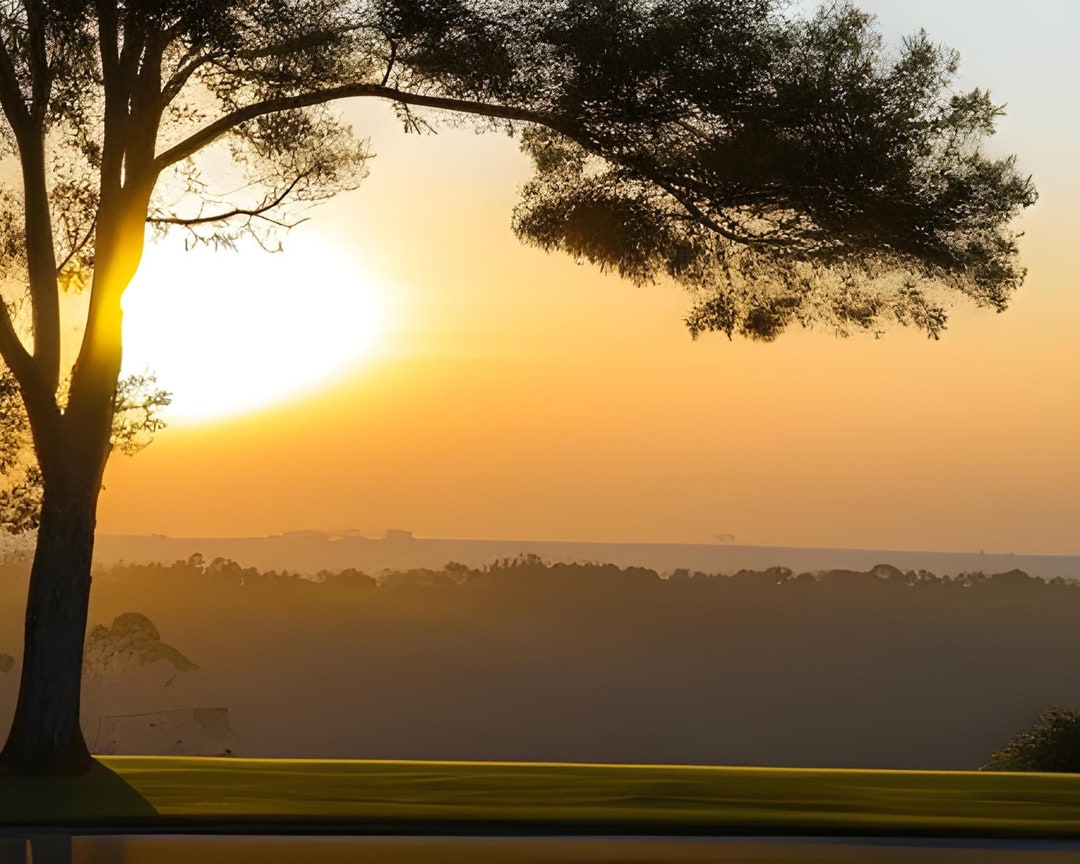 Sunset Zoom Background, Photography Backdrop, Work From Home Office ...