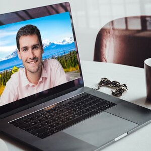 Motivating Home Office Zoom Background, Professional Business Virtual ...