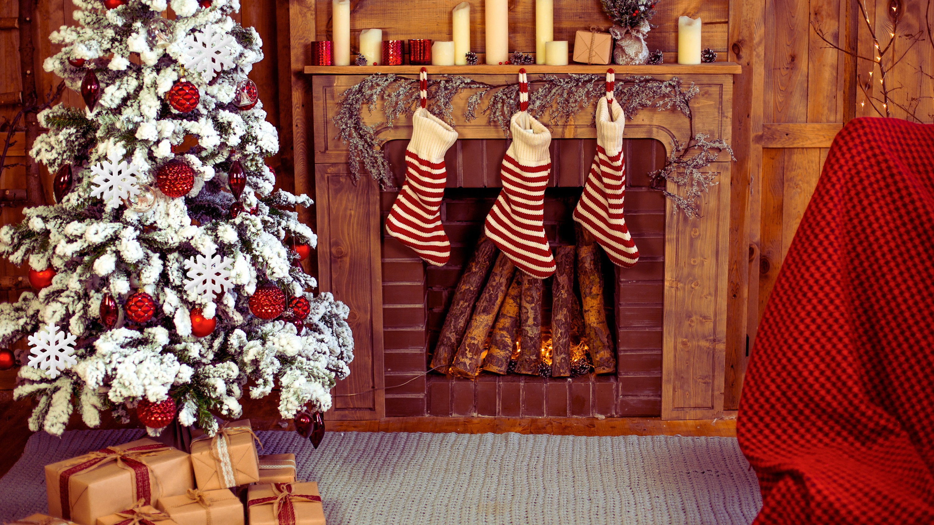 Christmas Digital Zoom Background, Virtual Xmas Holiday Party Backdrop ...