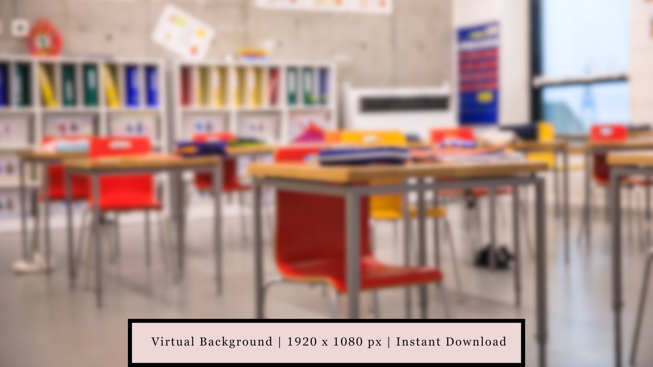 Teaching Zoom Background, Online Teacher Virtual Background, Vipkid ...