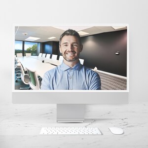 Boardroom Table Virtual Background for Zoom Meeting, Professional Zoom ...