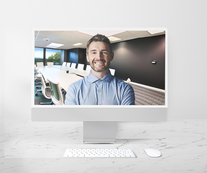 Boardroom Table Virtual Background for Zoom Meeting, Professional Zoom ...