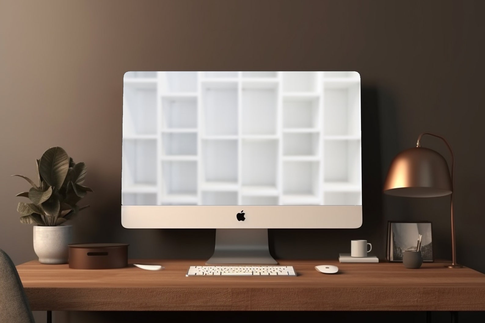 Blurred White Bookshelf Zoom Backgrounds, MS Teams Background Digital ...