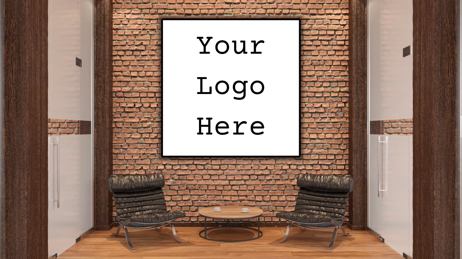 White Modern Home Office Wall Shelving Zoom Background, Bookshelf ...
