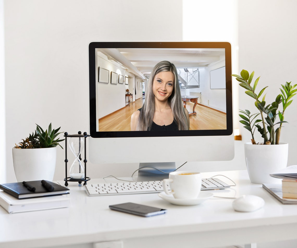 Home Office Digital Background, Zoom Meeting Background, MS Teams ...