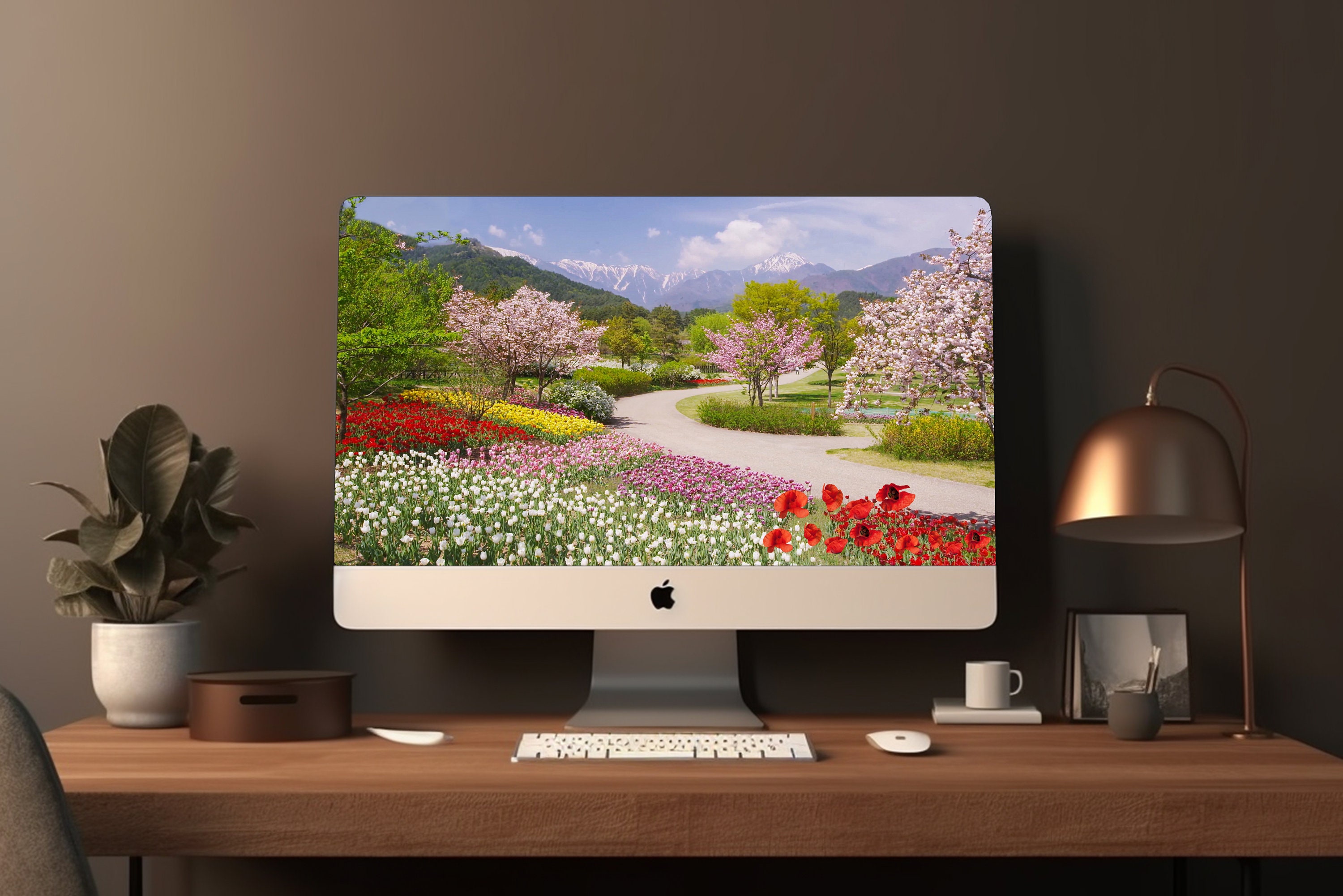 Scenic Landscape Zoom Background, Work From Home Virtual Background ...