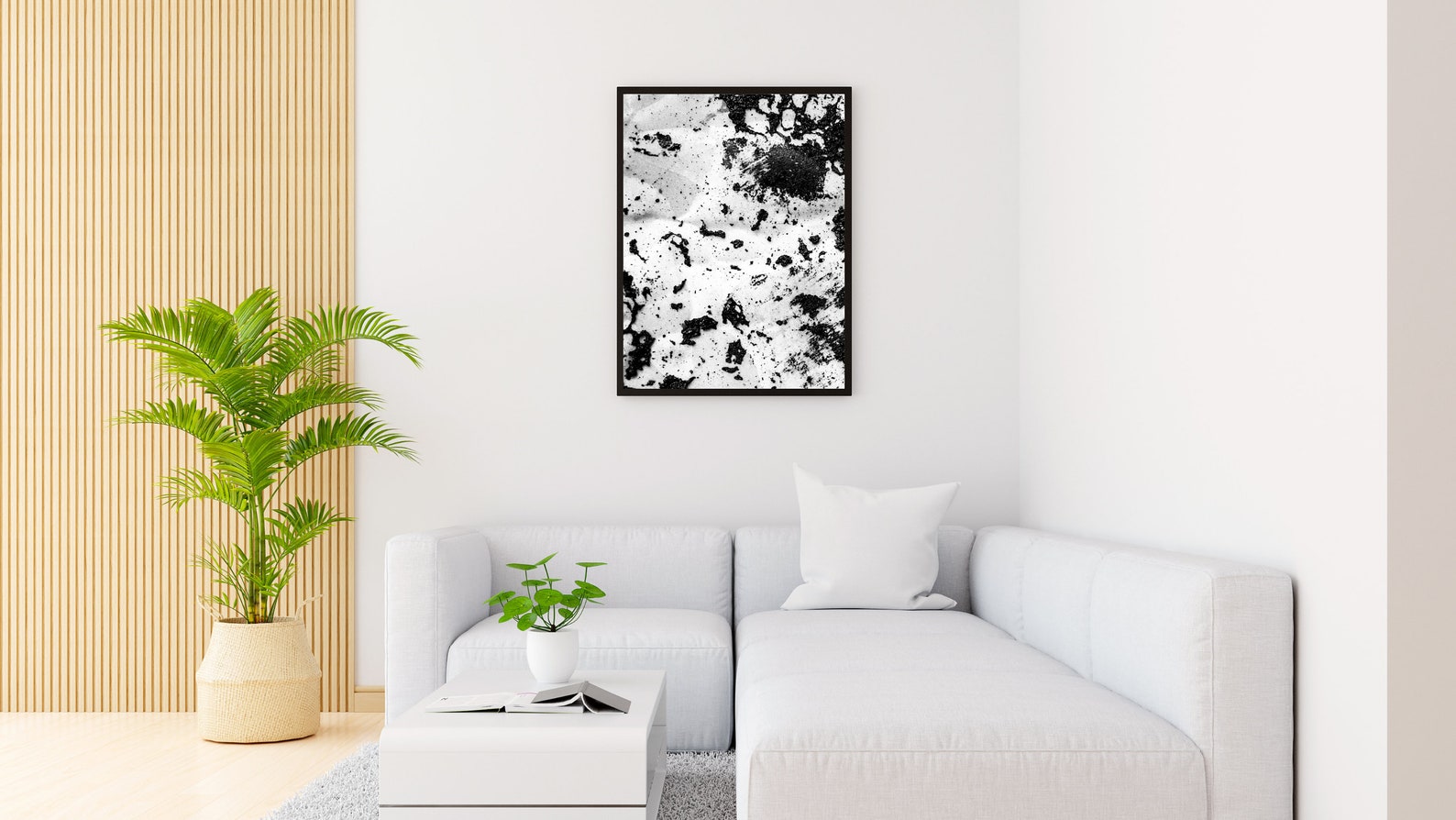 Bright White Zoom Virtual Background for Teams, Professional Digital ...