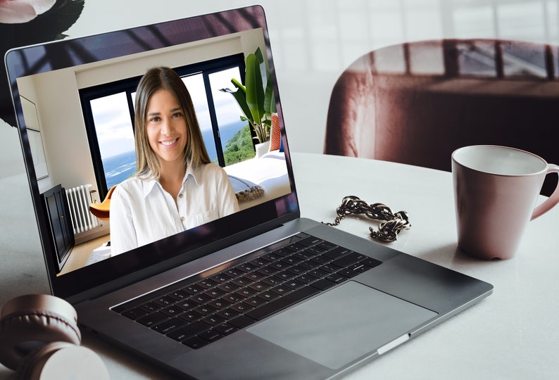 Realistic Paradise Zoom Backgrounds, Lawyer Zoom Backdrop, Professional ...